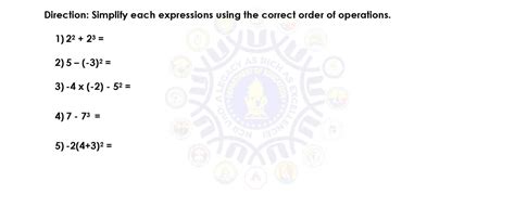 Direction Simplify Each Expressions Using The StudyX