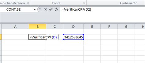Verificar Cpf Excel Vba Wj Tecnologia