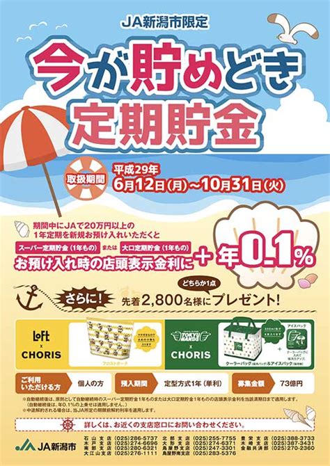 貯金キャンペーン JA新潟市