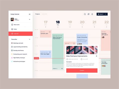 Schedule Ui Designs Themes Templates And Downloadable Graphic Elements On Dribbble
