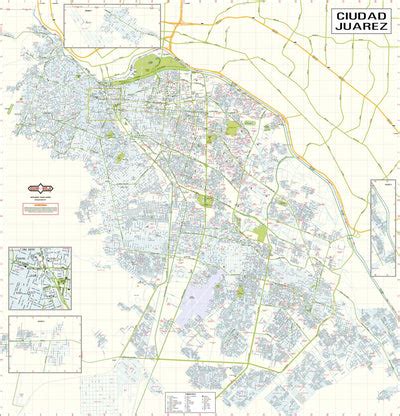 Ciudad Juárez Map By Guia Roji Avenza Maps