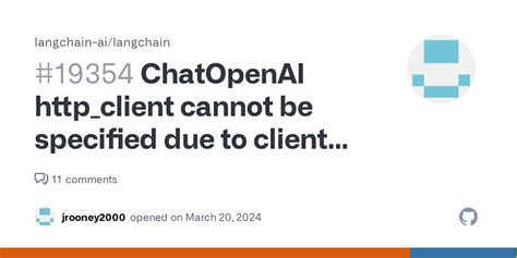 Chatopenai Client Cannot Be Specified Due To Client Being Checked For Xsyncclient And