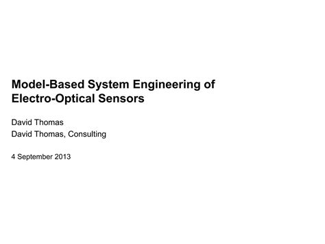 Model Based Engineering Tutorial Thomas Consulting 4sep13 1 Ppt
