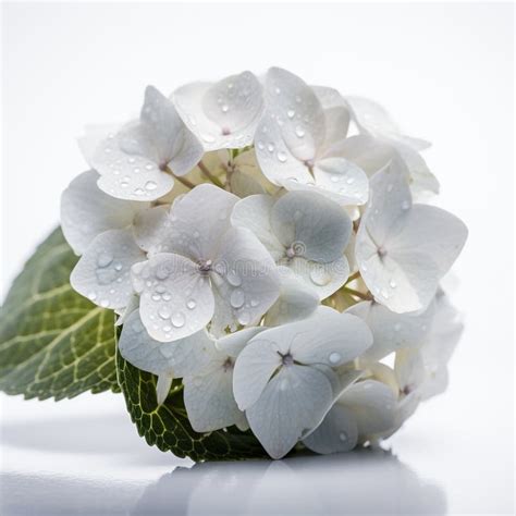 Hydrangea Flower On White Background Stock Illustration Illustration