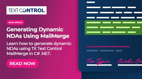 Generating Dynamic Ndas Using Tx Text Control Mailmerge In C Net