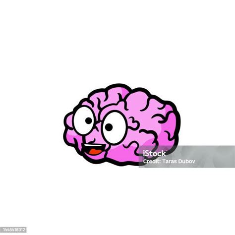 손으로 그린 낙서 스타일의 뇌 캐릭터 아이콘 반성과 생각 귀여운에 대한 스톡 벡터 아트 및 기타 이미지 귀여운 등장인물 만화 Istock