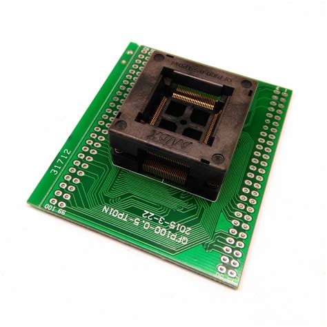TQFP QFP LQFP Mm Pitch Burn In Programming Socket Adapter At Piece