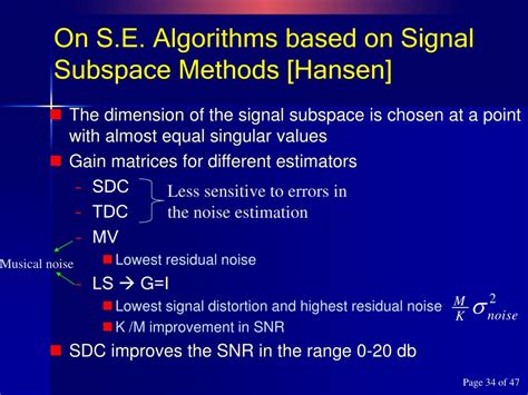 Ppt Signal Subspace Speech Enhancement Powerpoint Presentation Free Download Id7027753