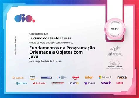 Fundamentos Da Programação Orientada A Objetos Com Java Luciano Dos Santos Lucas