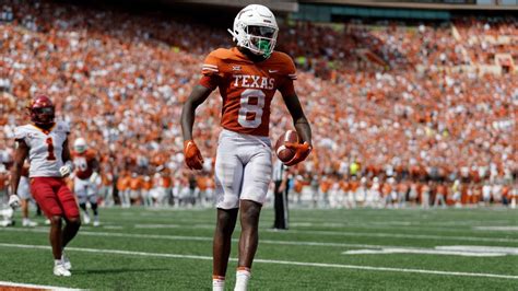 Xavier Worthy Texas Longhorns Wide Receiver 2022 Sophomore