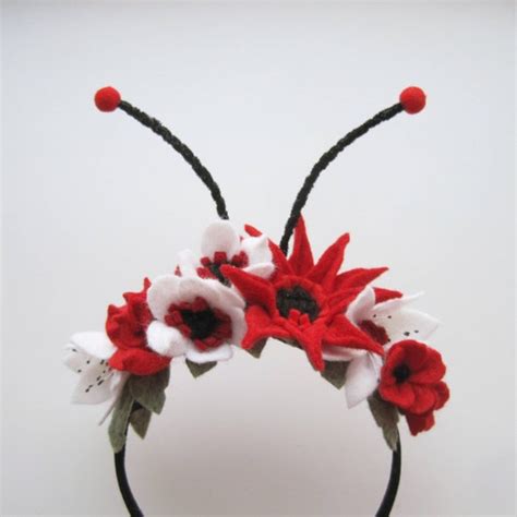 Ladybug Headband Ladybug Antenna Hard Headband Ladybug Etsy