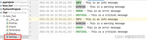 在python3中，使用内置的logging模块来实现接口自动化框架中的日志记录功能python导入日志模块 Csdn博客