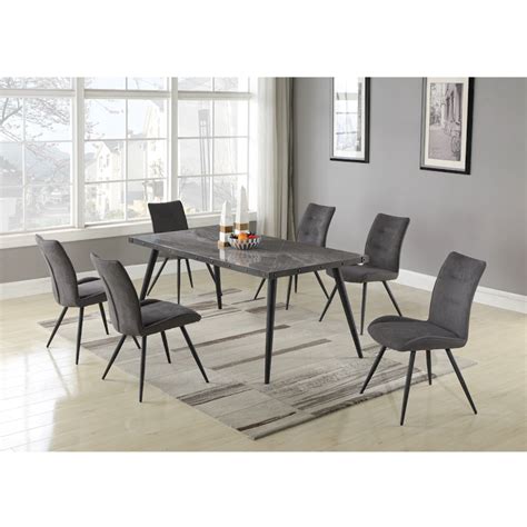 Katdans 6 Piece Industrial Dining Set