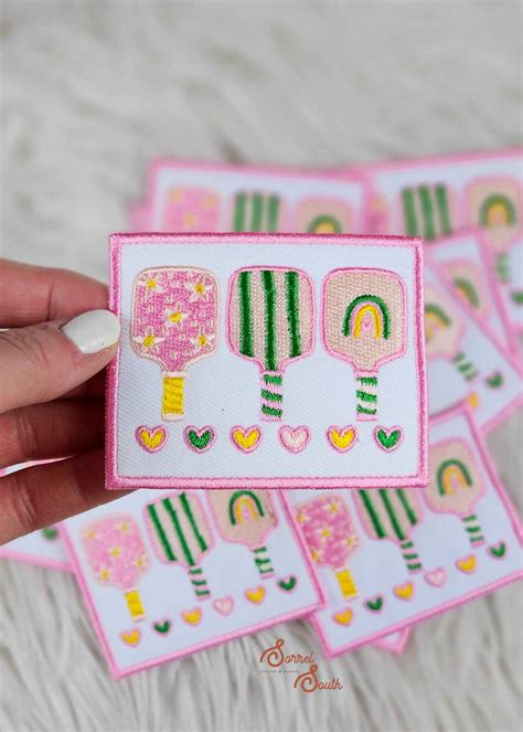 Pickleball Babe Patch Wholesale Iron On Patches Sorrel South