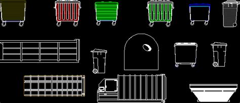 Garbage Containing Dwg Elevation For Autocad • Designs Cad Garbage Containing Dwg Elevation For Autocad • Designs Cad