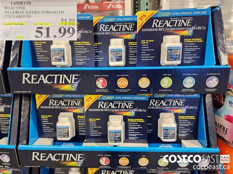 1488038 Reactine Allergy Extra Strength 175 Tablets 13 00 Instant Savings Expires On 2024 03 17