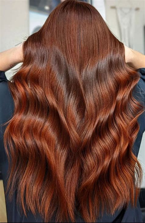 Warm And Inviting Fall Hair Colour Inspirations Copper Chestnut Elegance