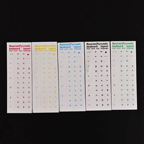 Standard Waterproof Russian Language Keyboard Stic Grandado