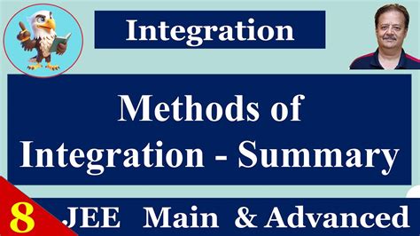 8 Indefinite Integration Methods Of Integration Summary Iit Jee