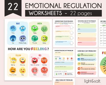 Emotional Regulation Worksheets Social Emotional Learning School