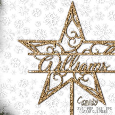 Tree Topper Svg Etsy