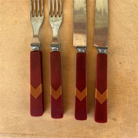 Bakelite Flatware Etsy