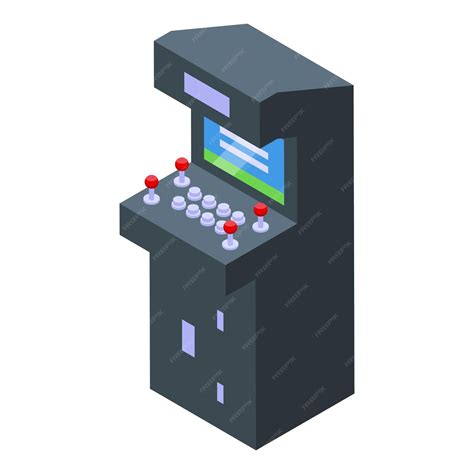 Premium Vector Arcade Game Machine With Joysticks And Buttons For Playing Video Games