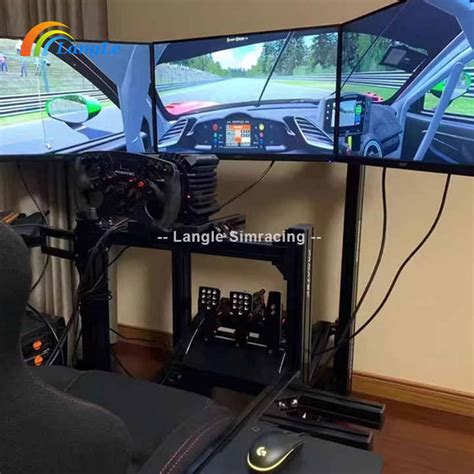 실제 운전 경주 시뮬레이터 알루미늄 합금 스티어링 휠 운전 의자 시트 브래킷 페달 게임 기계 레이싱 시뮬레이터