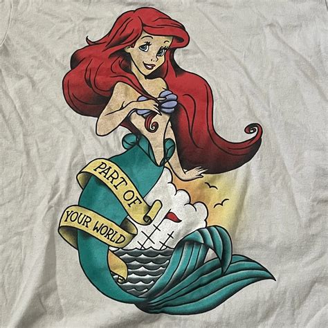 Ariel Tattoo Outline