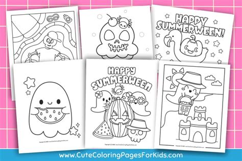 Summerween Coloring Pages Free Printable Pdf Cute Coloring Pages