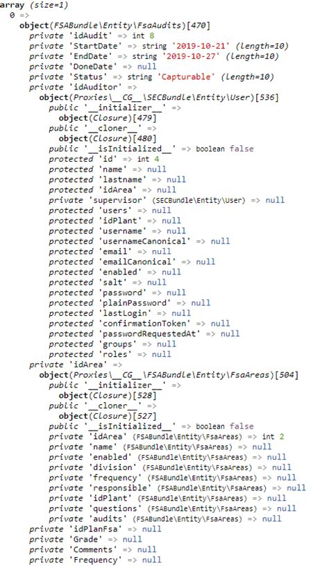 Php Convert An Array With Objects In In It Into A Json Stack Overflow