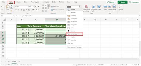 How To Calculate Year Over Year Growth In Excel Sheetaki