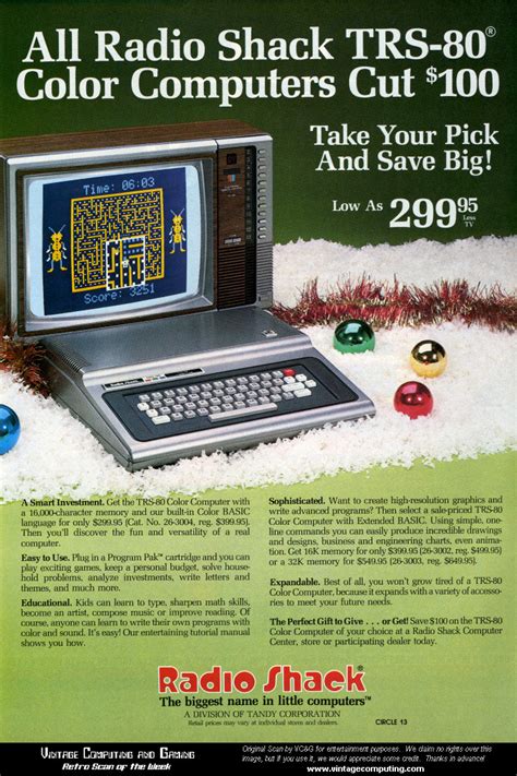 Vcandg Retro Scan Of The Week A Very Trs 80 Christmas