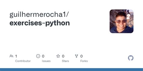Github Guilhermerocha1exercises Python