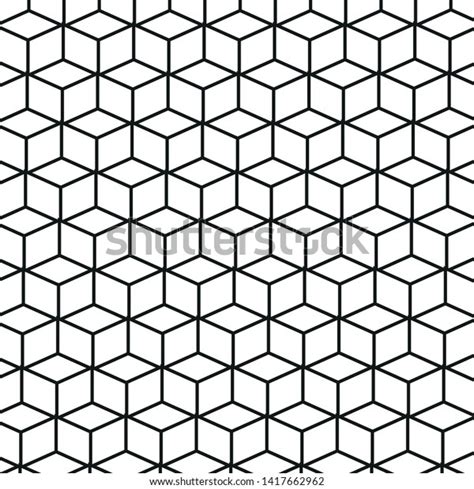 Black White 3d Cube Pattern Vector Stock Vector Royalty Free 1417662962 Shutterstock
