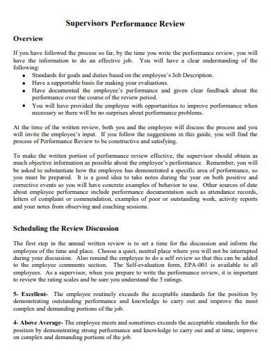 25 Manager Performance Review Examples To Download