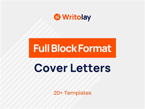 Full Block Format Cover Letter Example 4 Templates Writolay