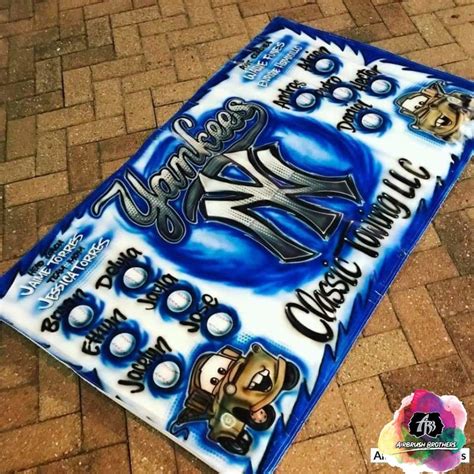 Airbrush New York Yankees Banner Airbrush Brothers