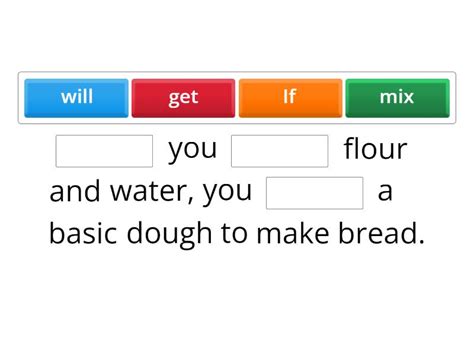 Zero And First Conditional Missing Word