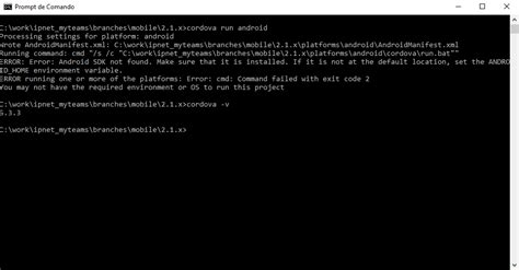 Javascript Cordova 5 3 3 ANDROID HOME Not Found Stack Overflow