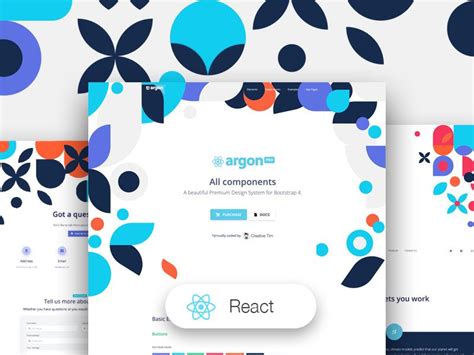 argon design system pro react by made with react