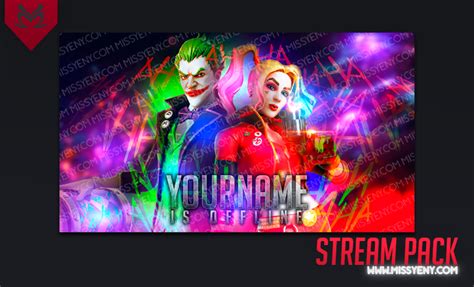 Joker X Harley Quinn Offline Screen Twitch Banner And Facebook
