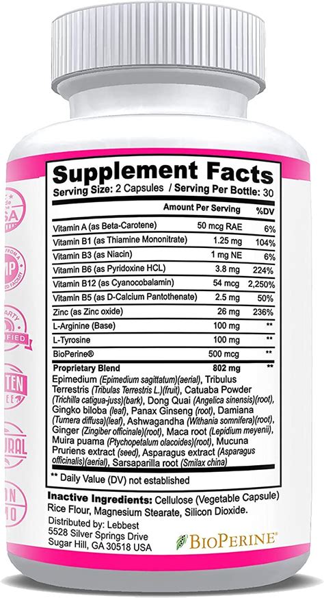 Female Health And Vitality Supplement Energy And Mood Enhancement