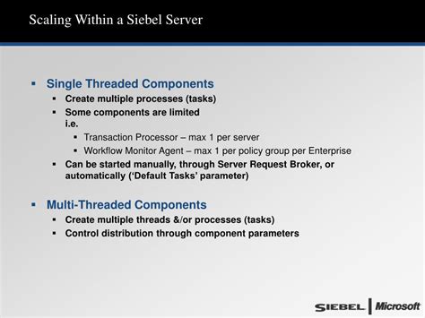 Ppt Siebel 7 Performance And Scalability Inside The Siebel Server Powerpoint Presentation Id