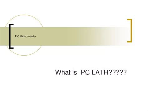 PPT PIC Microcontroller PowerPoint Presentation Free Download ID 4738058