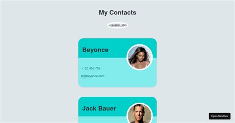 React Props Practice Codesandbox