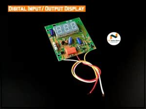 Digital Input Output Display Circuit For Stabilizer Without Preset