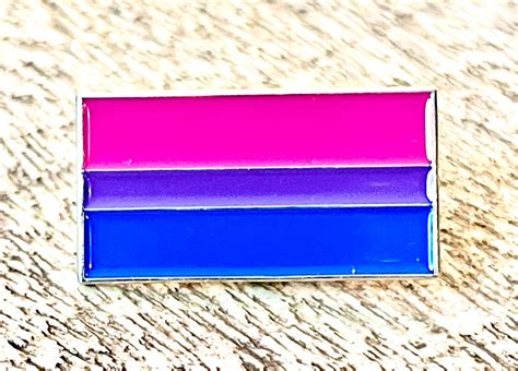 Bisexual Pride Pink Purple Blue Flag 1 Lapel Pin Badge Etsy