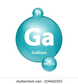 Gallium Ga Icon Structure Chemical Element Stock Vector Royalty Free 2194632353 Shutterstock