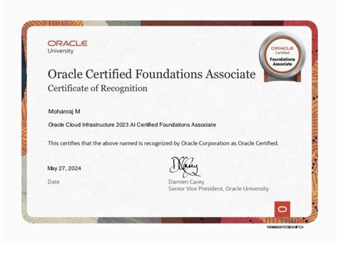 Mohanraj M On Linkedin Artificialintelligence Oracle Ai Machinelearning